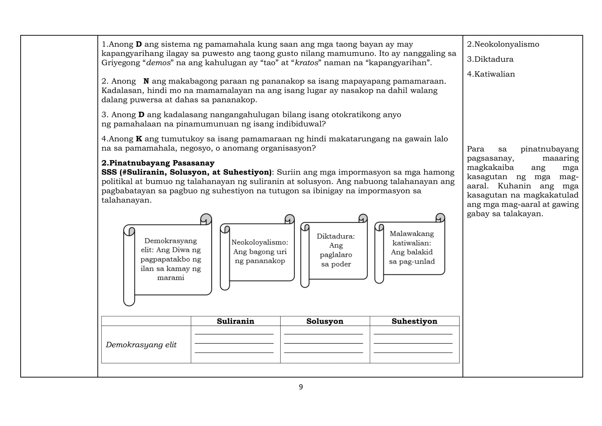 LE_Q3_AP-7_Aralin-2_Linggo-3. LESSON EXEMPLARpdf | PDF