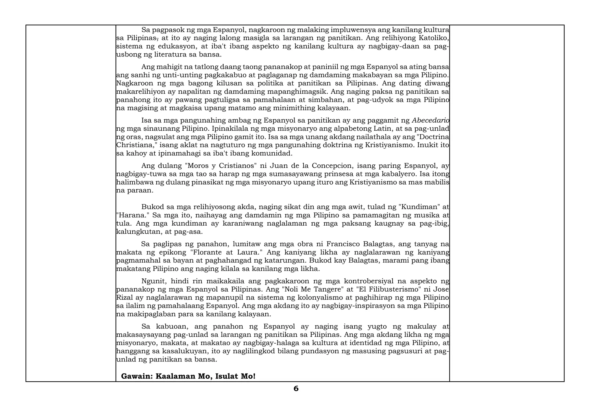 LE_Q3_Filipino-7_Lesson-1_Week-1.pdf filipino 7 | PDF