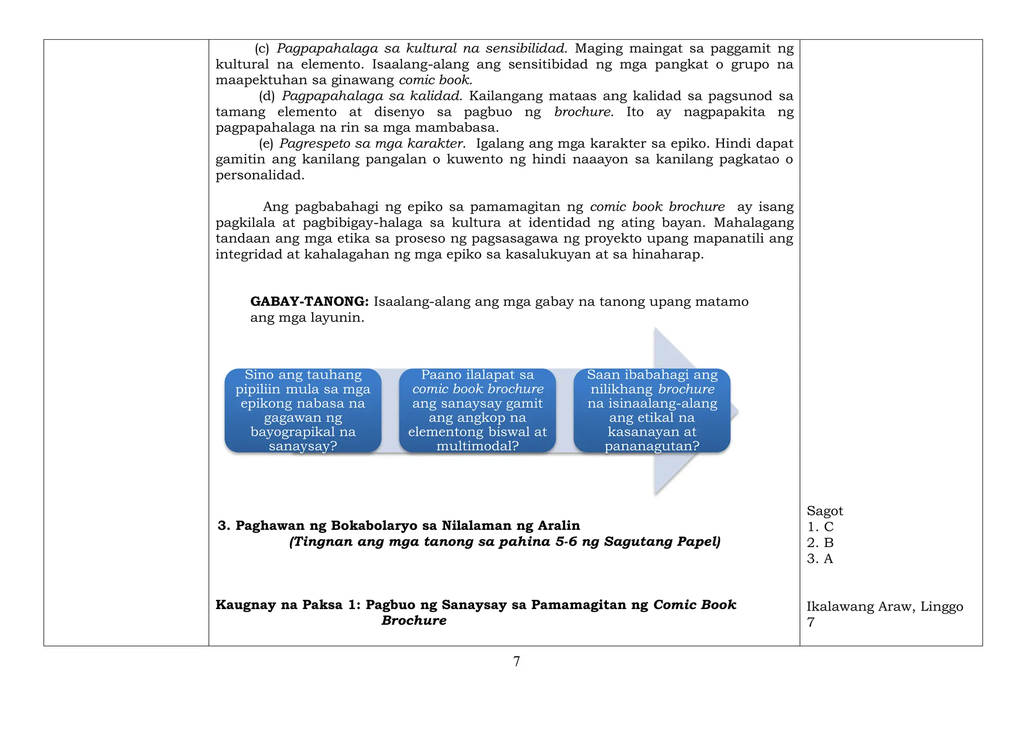 LE_Q3_Filipino-7_Week-7_.pdf.Filipino 7777 | PDF