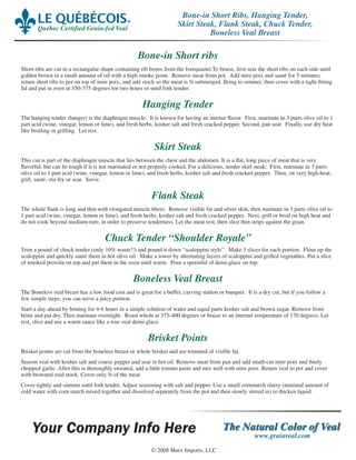 Le Quebecois Cooking Guide | PDF