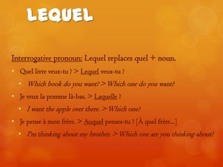 Lequel | PPTX