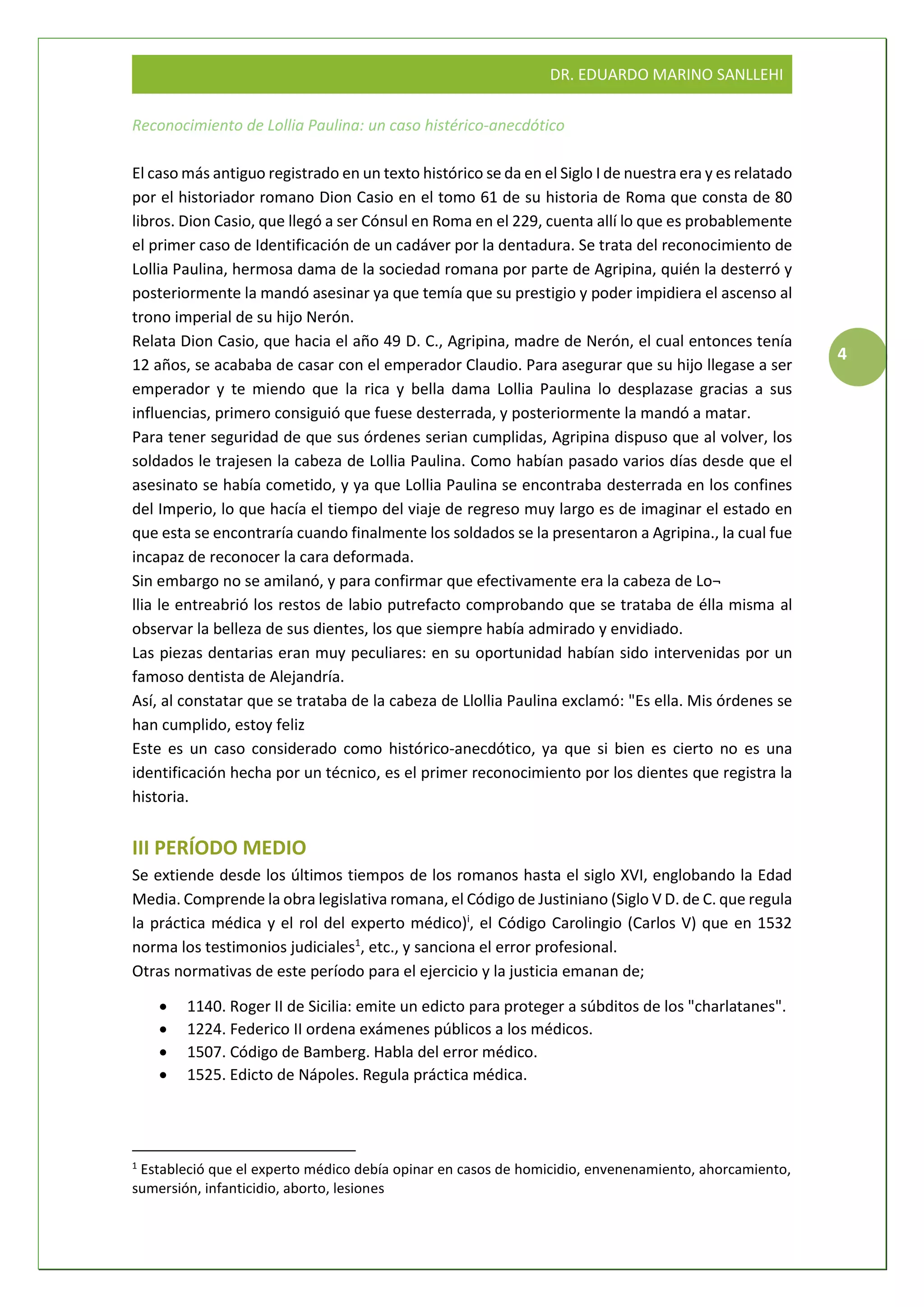 1 Odontología legal historia | DOCX