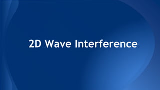 Learning object #2 - 2D wave interference
