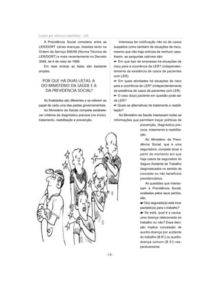 Ler dort caderno da saúde do trabalhador | PDF