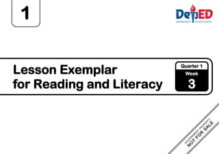 LE_READING & LITERACY 1 Quarter 1_WEEK 3.pdf | Poetry | Books and Literature