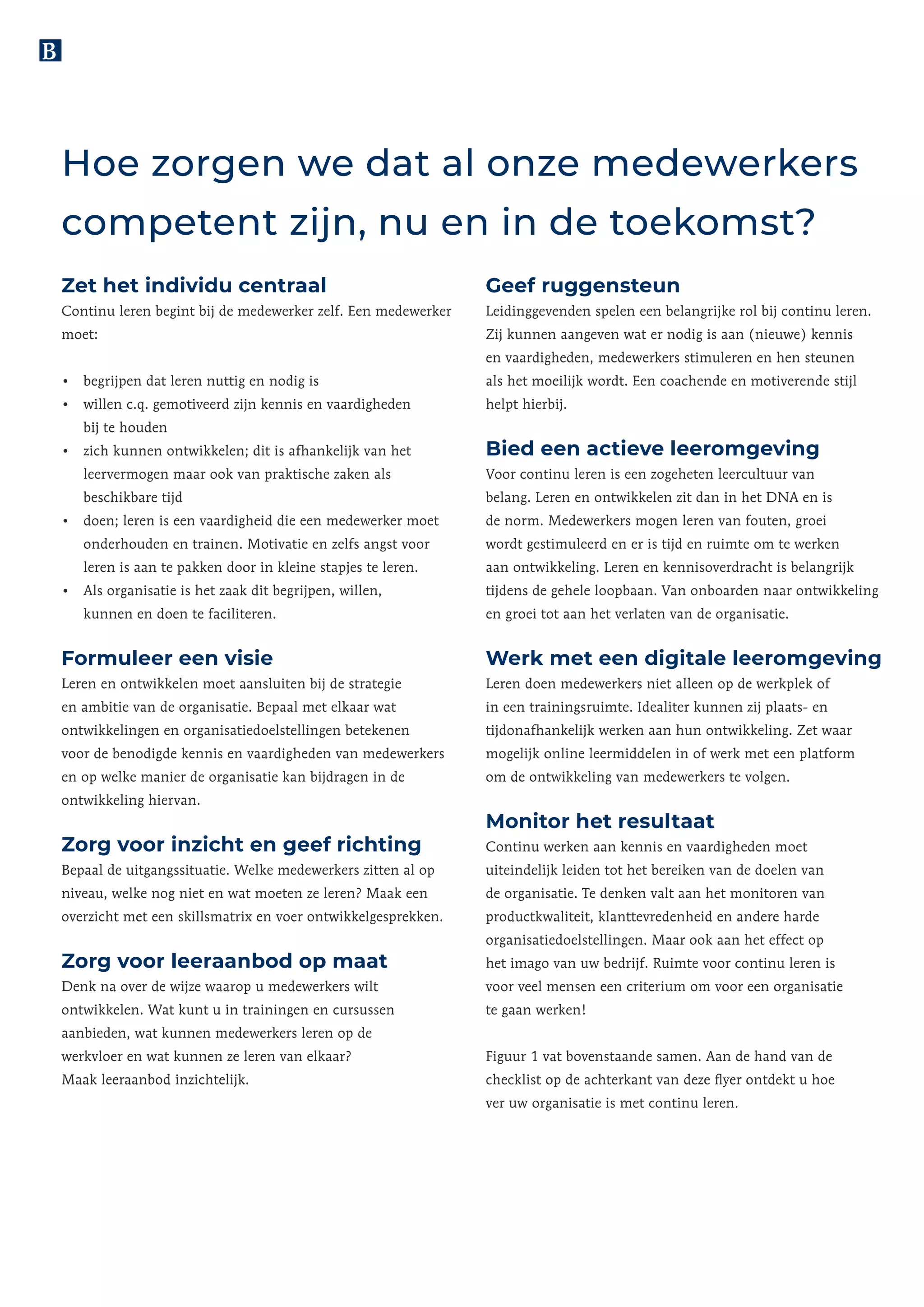 Berenschot - Leren en ontwikkelen brochure | PDF