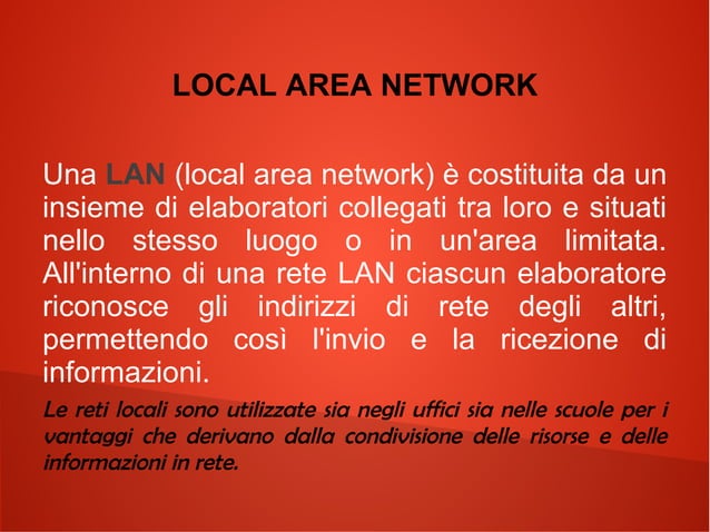 Le Reti di Computer | PPT | Computer Networking | Computing