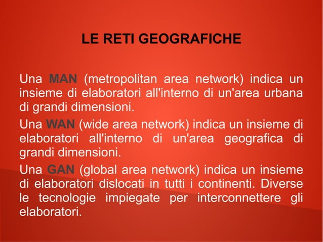 Le Reti di Computer | PPT | Computer Networking | Computing