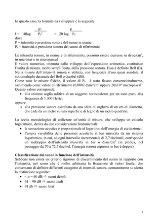 Le rilevazioni fonometriche | DOC