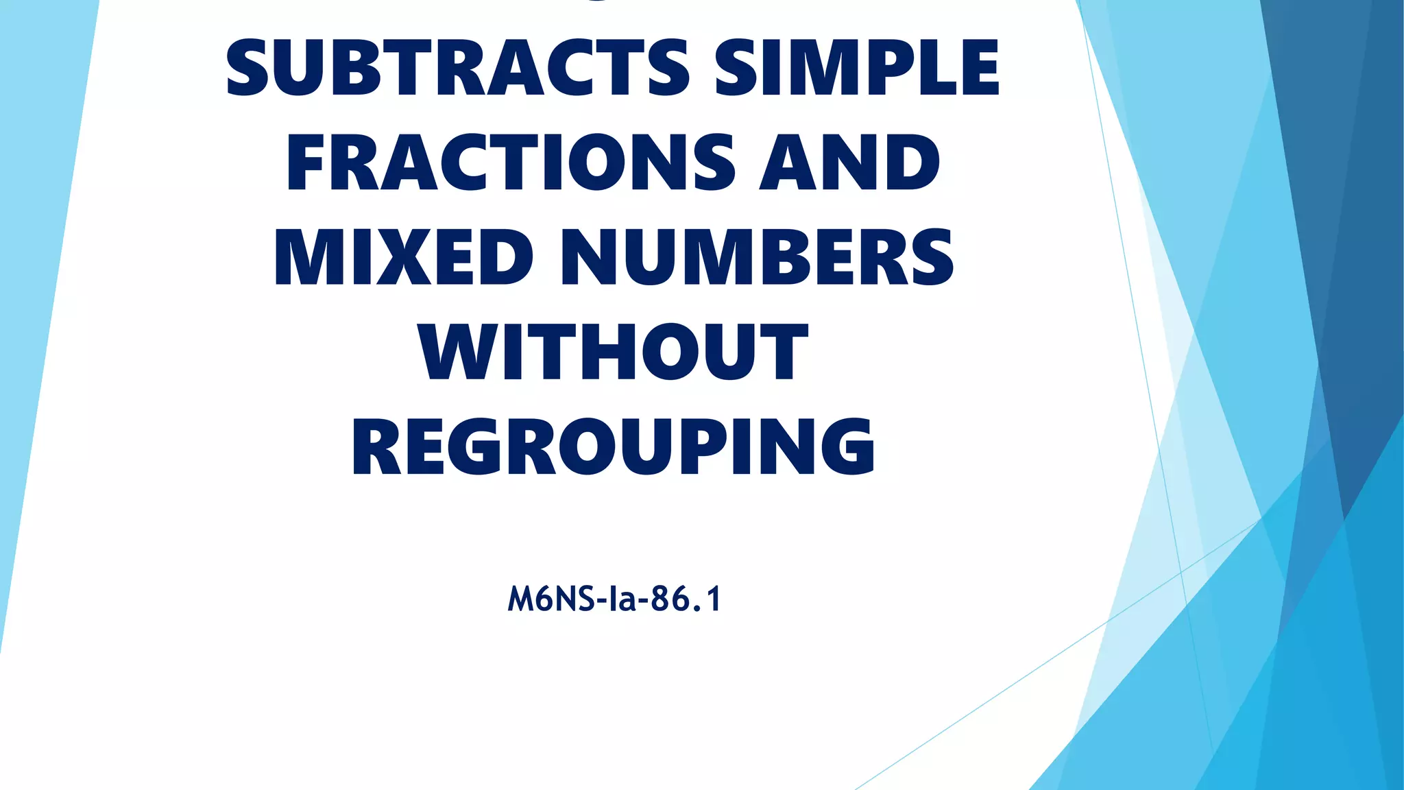 add and subtract similar fractions | PPTX
