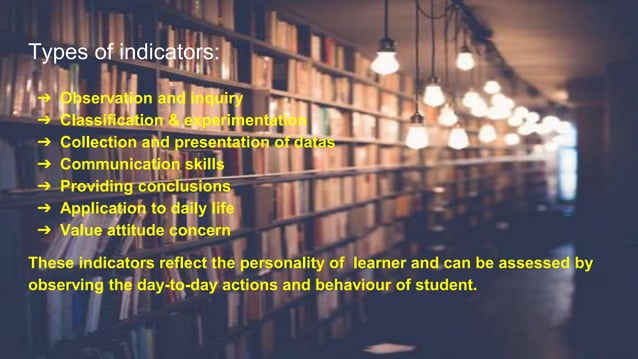 Learning Indicators in science classroom, types of indicators, Learning ...