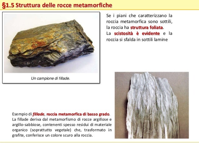 Le rocce metamorfiche