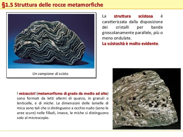 Le rocce metamorfiche