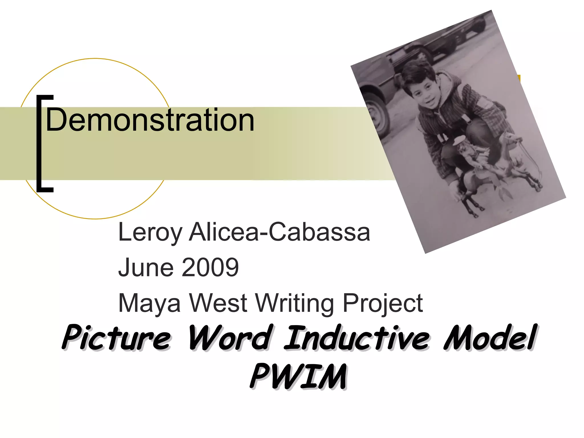 Picture Word Inductive Model | PPT