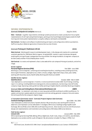 Leroy dyer cv 2015 uk | DOCX | Computer Software and Applications | Computing
