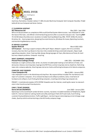 Leroy dyer cv 2015 uk | DOCX