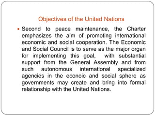 Basic Principles and Organizations of the United Nations | PPTX | Law