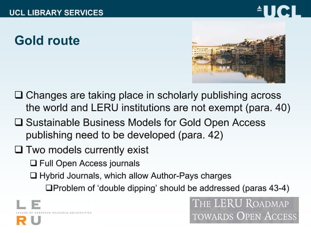 LERU roadmap towards open access | PPT