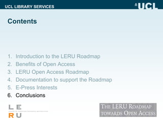 LERU roadmap towards open access | PPT