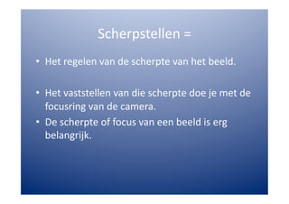 Les 01-beeldtaal-cameratechniek | PDF