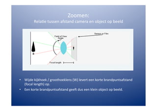Les 01-beeldtaal-cameratechniek | PDF
