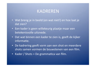 Les 01-beeldtaal-cameratechniek | PDF