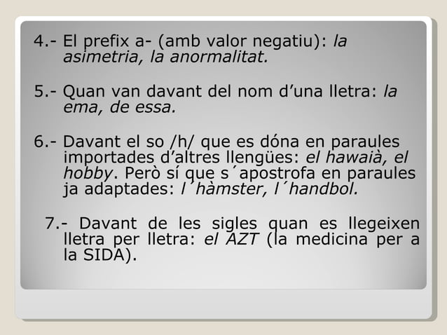 Elisions vocàliques | PPT