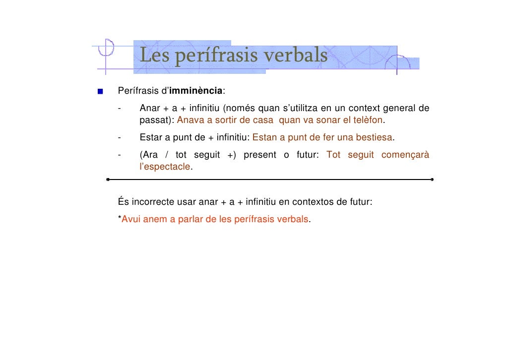 Les Perifrasis Verbals