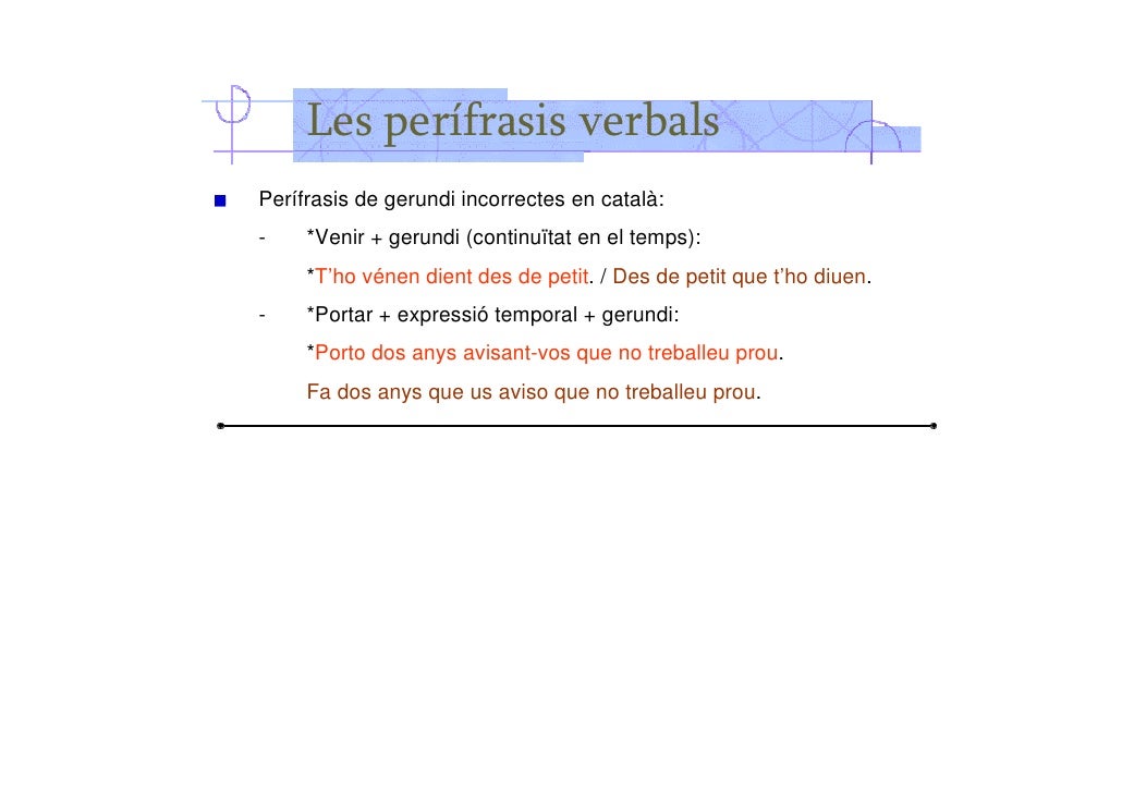 Les Perifrasis Verbals