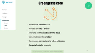 Les ZAperoTech #3 : présentation AWS IoT Greengrass | PPT