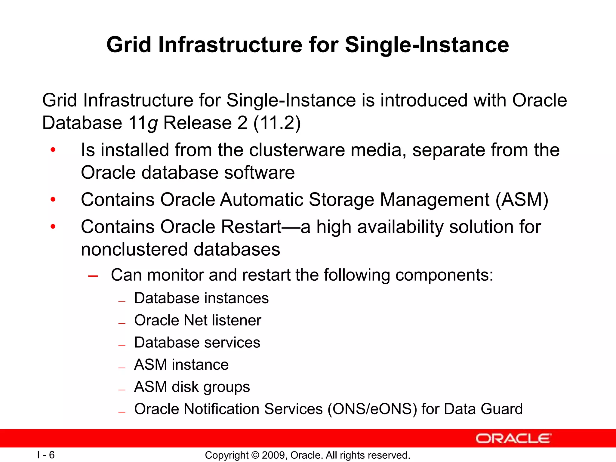 D50079GC20 - Oracle Database 11g Administration Workshop II Release 2 Intro | PPT | Databases ...