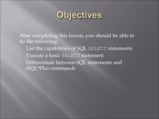 Oracle Baisc Tutorial | PPT