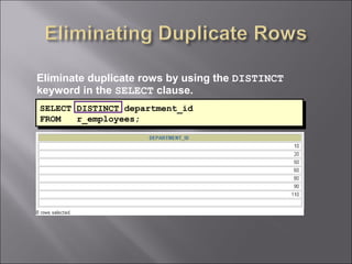 Oracle Baisc Tutorial | PPT