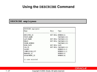 SQL, consultas rapidas y sencillas, oracle | PPT