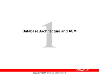 les_01_arch_presentation_asm_oracle_rac_ | PPT