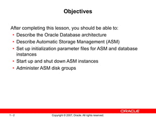 les_01_arch_presentation_asm_oracle_rac_ | PPT