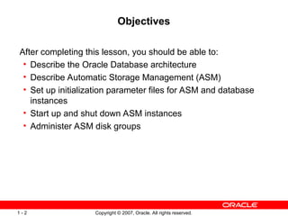 Arquitectura para aprender a administrar Oracle 11g | PPT