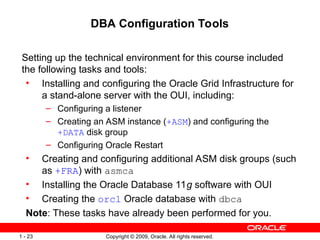 Conceptos y herramientas del core de Oracle 11g | PPT