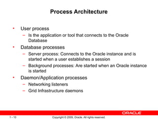 Conceptos y herramientas del core de Oracle 11g | PPT