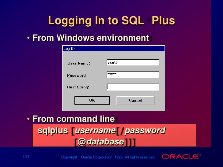 Les01 Writing Basic Sql Statements