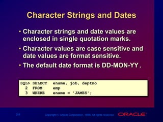 Restricting and sorting data | PPT