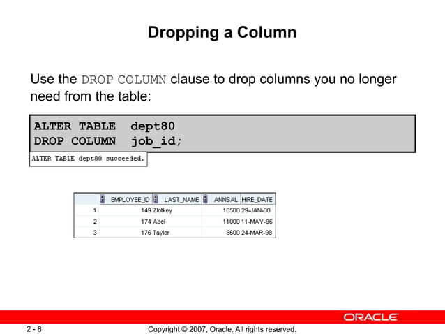 database management system lessonchapter | PPT