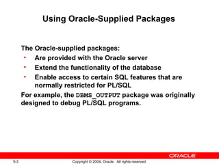 plsql Les05 | PPT