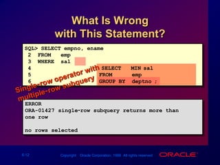 Les06 Subqueries | PPT