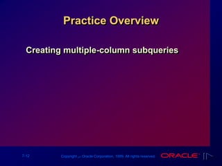 Les07[1]Multiple-Column Subqueries | PPT