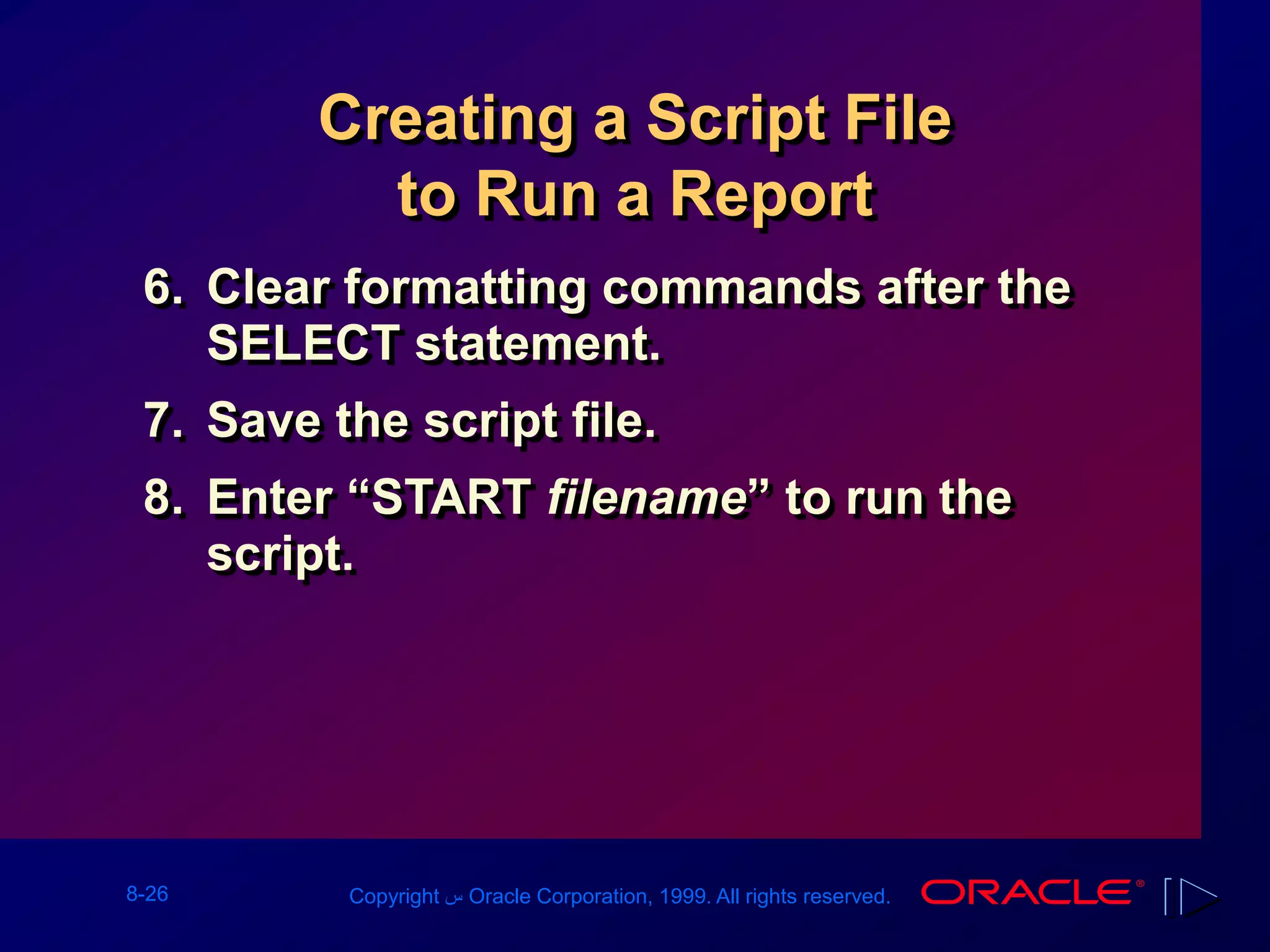 Les08[1] Producing Readable Output with SQL*Plus | PPT
