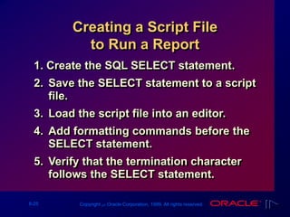 Les08[1] Producing Readable Output with SQL*Plus | PPT
