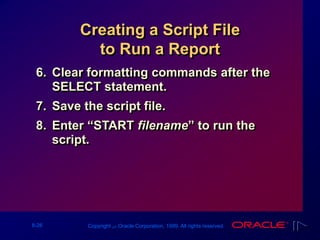 Les08[1] Producing Readable Output with SQL*Plus | PPT