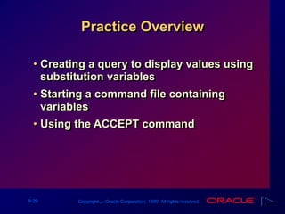 Les08[1] Producing Readable Output with SQL*Plus | PPT