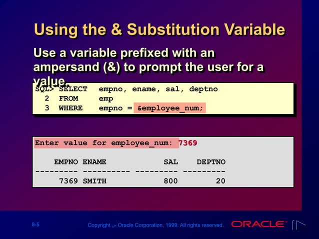 Les08[1] Producing Readable Output with SQL*Plus | PPT